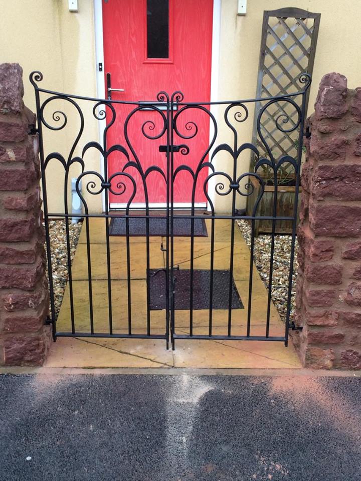 Bespoke gates handmade by the award winning West Country Blacksmiths